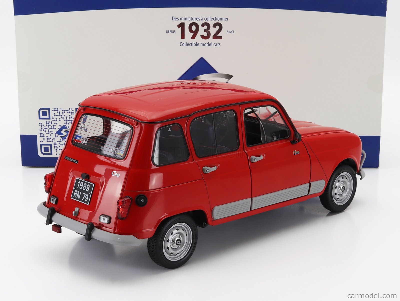 SOLIDO 1200201 Echelle 1/12 | RENAULT R4 GTL 1989 RED