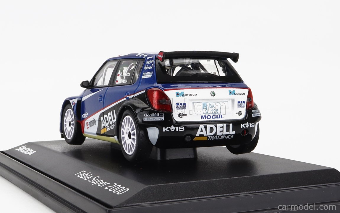 ABREX 143XAB-604TK Escala 1/43 | SKODA FABIA II FL S2000 TEAM ADELL ...