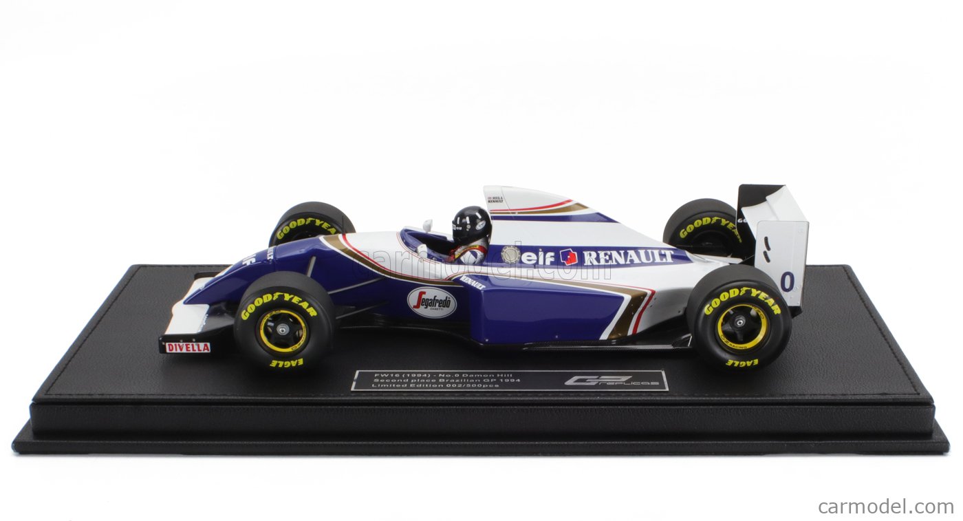 GP-REPLICAS GP174AWD Scale 1/18 | WILLIAMS F1 FW16 TEAM ROTHMANS ...