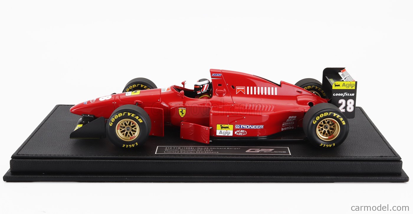 GP-REPLICAS GP172BWD Scale 1/18 | FERRARI F1 412 T1B N 28 WINNER GERMAN ...