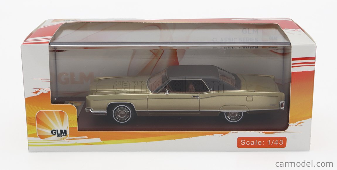 GLM-MODELS GLM101002 Scale 1/43 | LINCOLN CONTINENTAL COUPE 1970 GOLD BROWN