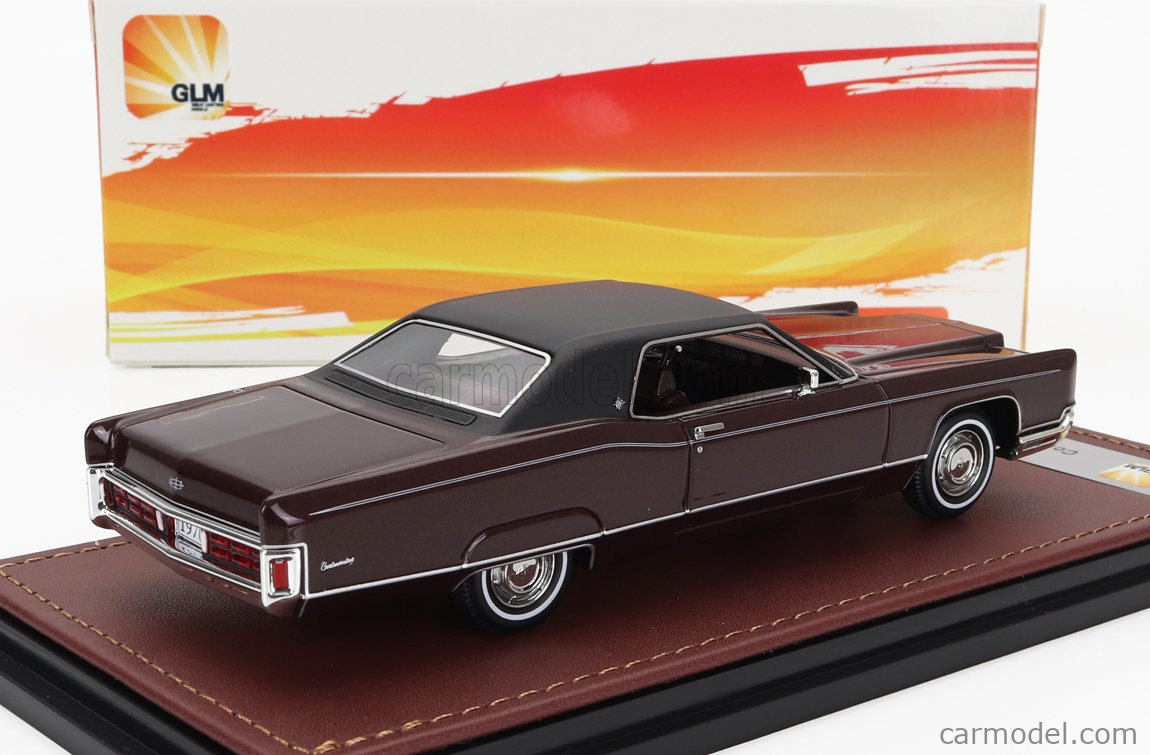 GLM-MODELS GLM101001 Scale 1/43 | LINCOLN CONTINENTAL COUPE 1970 RED BLACK