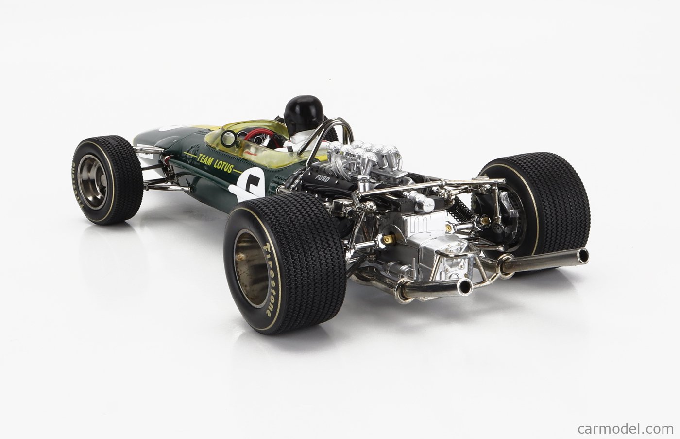 QUARTZO 18222 Scale 1/18 | LOTUS F1 49 TEAM LOTUS N 5 WINNER USA GP 1967 JIM CLARK GREEN YELLOW