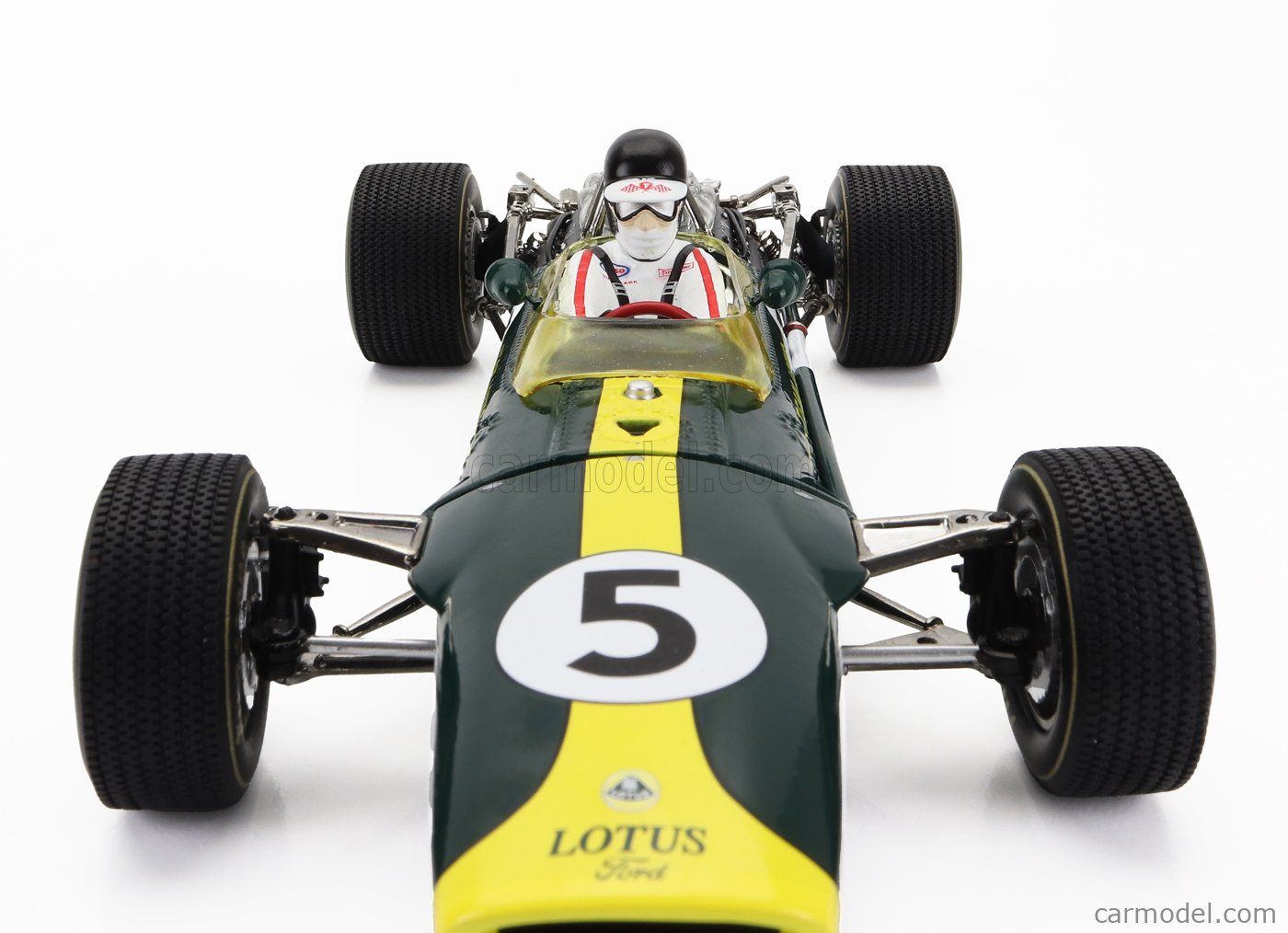 QUARTZO 18222 Scale 1/18 | LOTUS F1 49 TEAM LOTUS N 5 WINNER USA GP 1967 JIM CLARK GREEN YELLOW