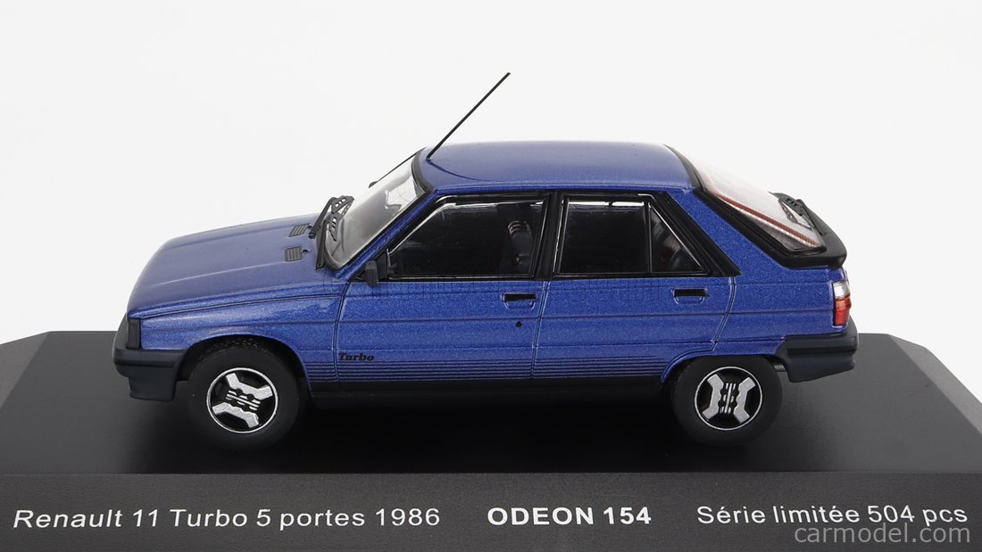 ODEON ODEON154 Scale 1/43 | RENAULT R11 TURBO 1986 BLUE