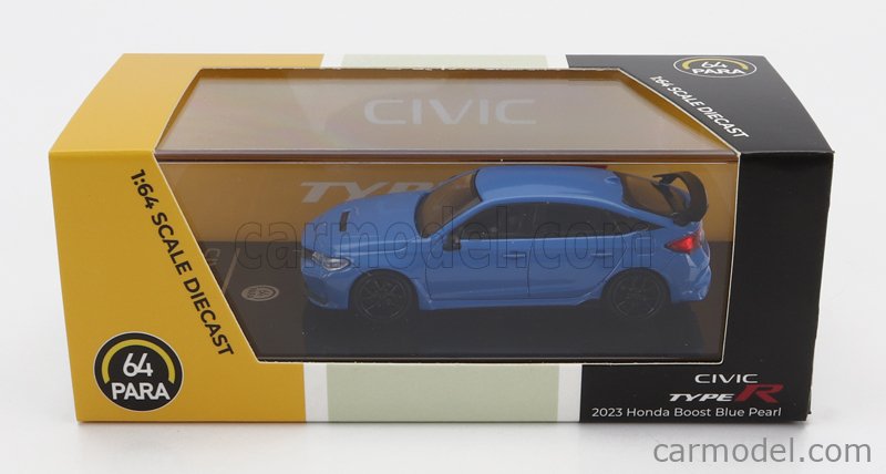 PARAGON-MODELS PA-55583 Scale 1/64 | HONDA CIVIC TYPE R FL5 LHD 2023 BLUE