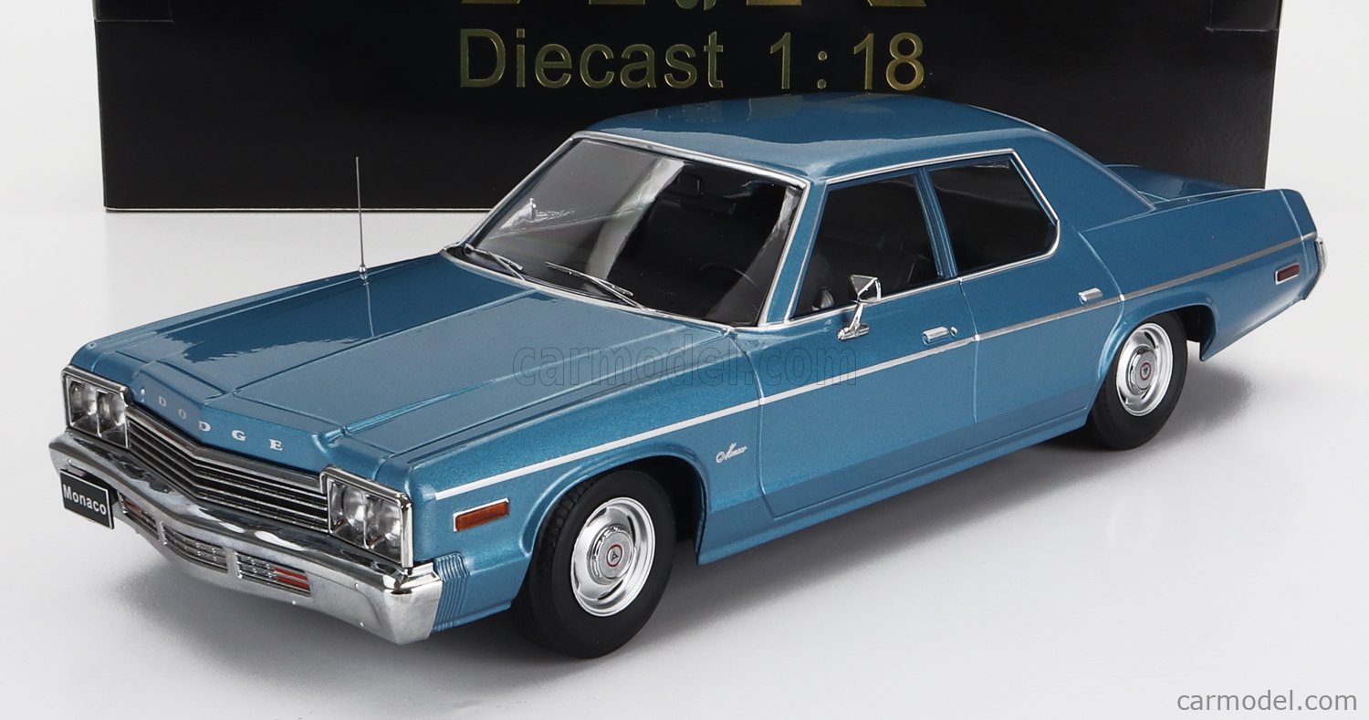KK-SCALE KKDC181122 Scale 1/18 | DODGE MONACO 1974 LIGHT BLUE MET