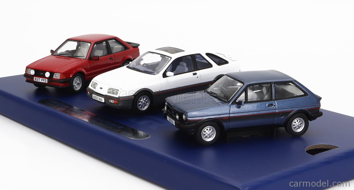 VANGUARDS VC01301 Scale 1/43 | FORD ENGLAND XR COLLECTION SET 3X ESCORT ...