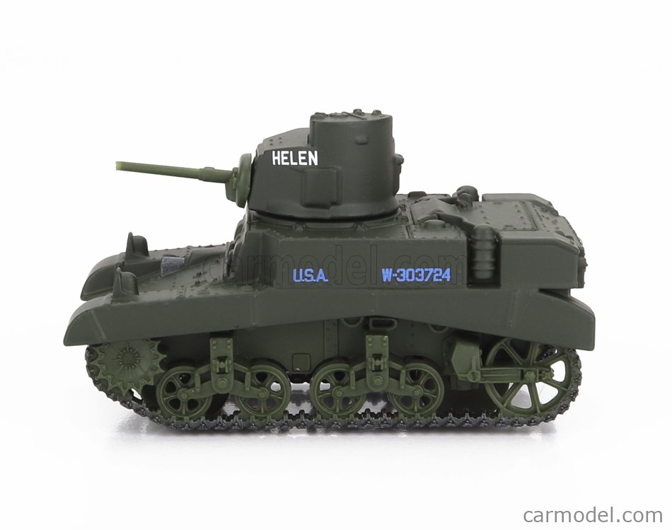 CORGI CS90641 Scale 1/87 | TANK M3 STUART 1945 - CM. 7.0 MILITARY GREEN