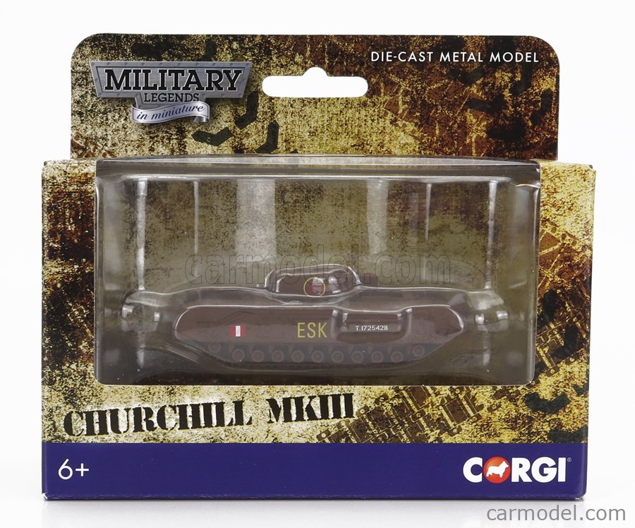 CORGI CS90637 Scale 1/87 | TANK CHURCHILL MKIII 1941 - CM. 8.0 MILITARY ...