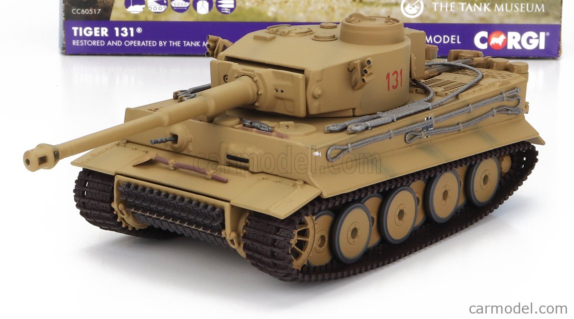 CORGI CC60517 Scale 1/50 | TANK TIGER 131 1943 - RESTORED AND OPERATED ...