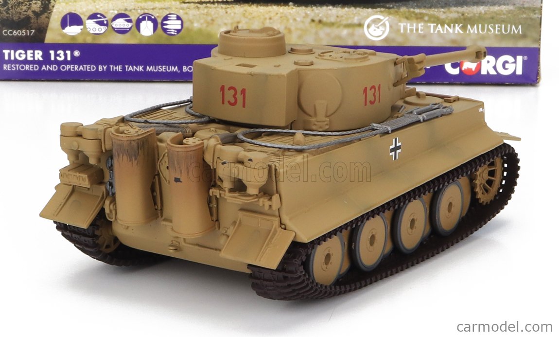 CORGI CC60517 Scale 1/50 | TANK TIGER 131 1943 - RESTORED AND OPERATED ...