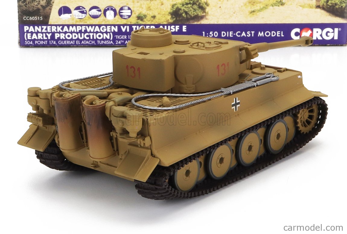CORGI CC60515 Scale 1/50 | TANK PANZERKAMPFWAGEN VI TIGER AUSF E 1943 ...