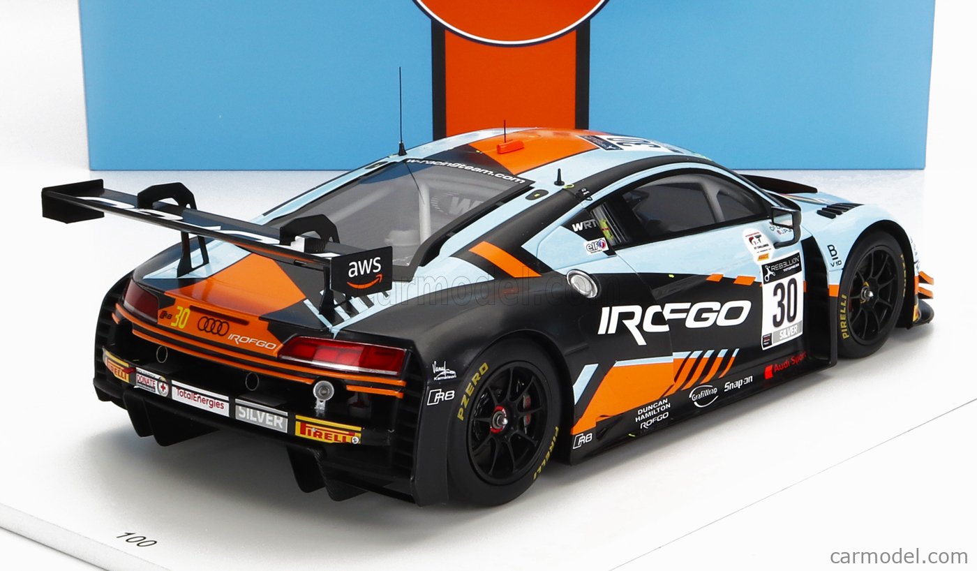 SPARK-MODEL FF013 Scale 1/18 | AUDI R8 LMS GT3 TEAM WRT GULF N 30 24h SPA 2021 J.PULL - F ...