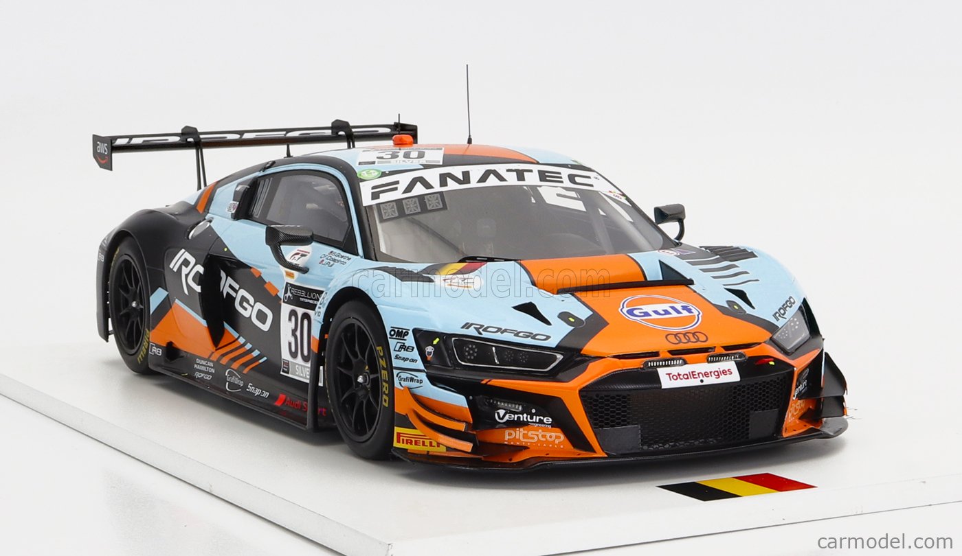 SPARK-MODEL FF013 Scale 1/18 | AUDI R8 LMS GT3 TEAM WRT GULF N 30 24h SPA 2021 J.PULL - F ...