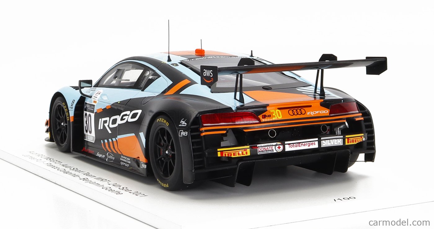 SPARK-MODEL FF013 Scale 1/18 | AUDI R8 LMS GT3 TEAM WRT GULF N 30 24h SPA 2021 J.PULL - F ...