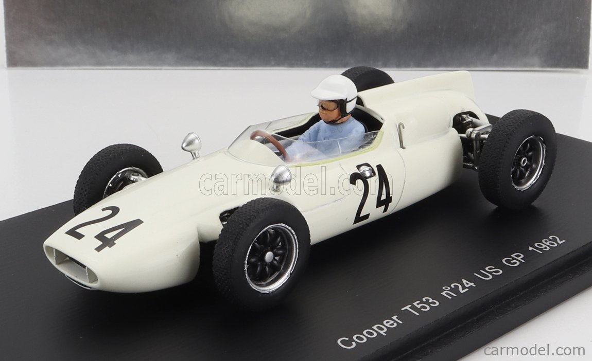 SPARK-MODEL S3516 Scale 1/43 | COOPER F1 T53 N 24 USA GP 1962 HAP SHARP ...