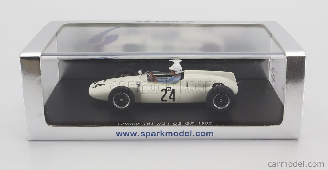 SPARK-MODEL S3516 Scale 1/43 | COOPER F1 T53 N 24 USA GP 1962 HAP SHARP ...
