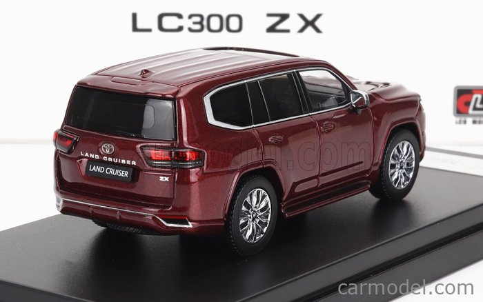 LCD-MODEL LCD64027-ZX-RE Scale 1/64 | TOYOTA LAND CRUISER LC300-ZX 2022 RED