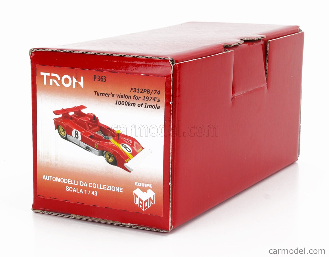 TRON P363 Scale 1/43 | FERRARI F312PB N 8 RACING 1000km IMOLA 1974 RED