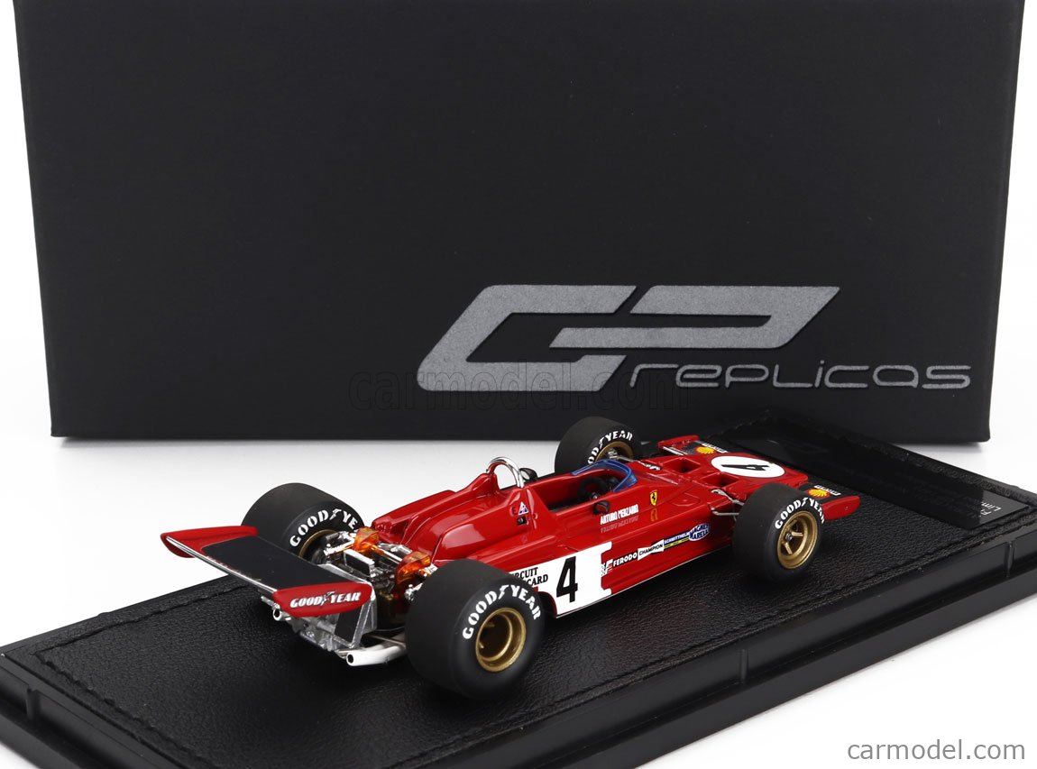 GP-REPLICAS GP43-042D Scale 1/43 | FERRARI F1 312B3 N 4 FRENCH GP 1973 ARTURO MERZARIO RED