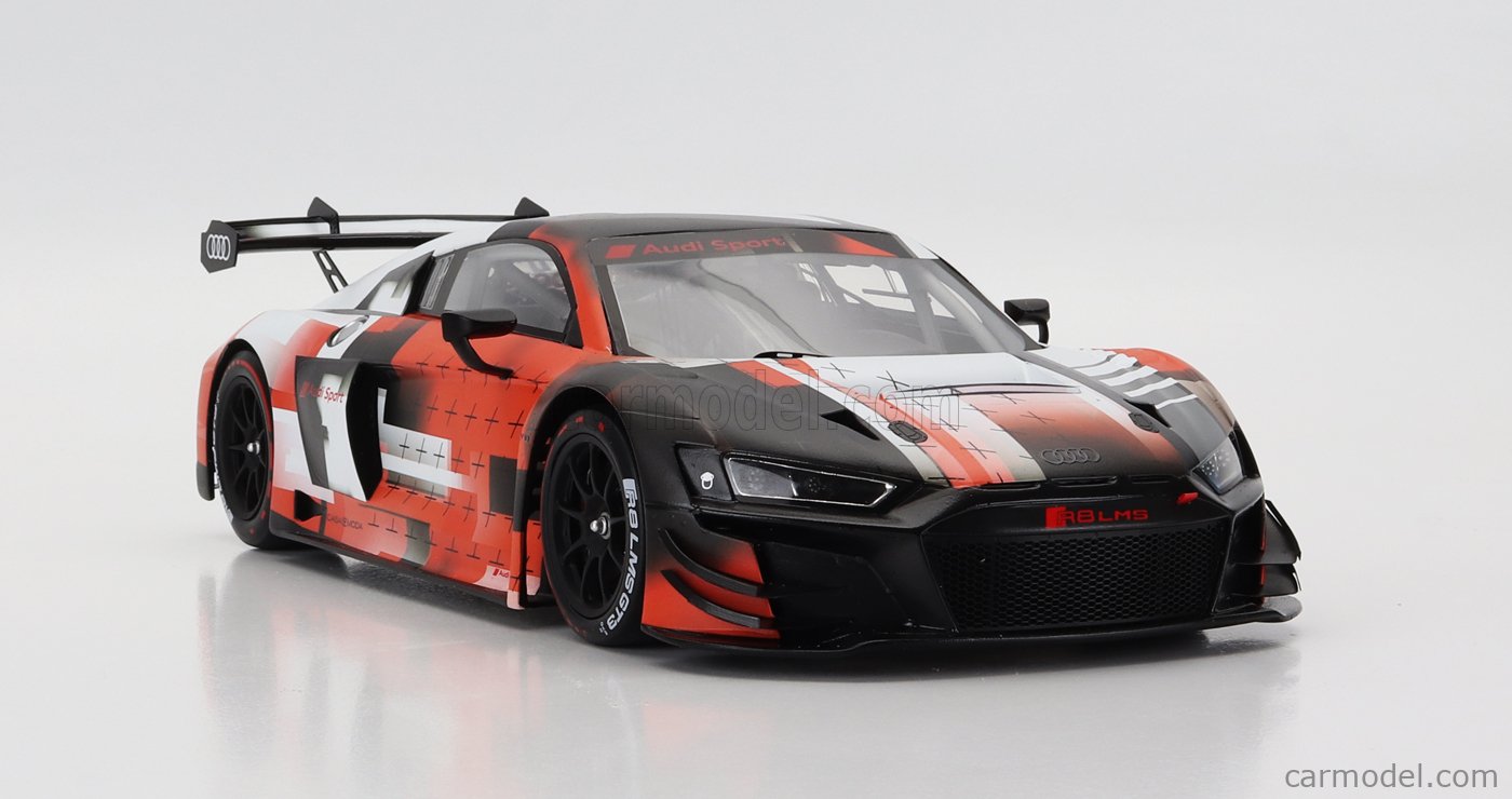 SPARK-MODEL 5022200251 Scale 1/18 | AUDI R8 LMS GT3 EVO II PRESENTATION 2022 WHITE RED BLACK