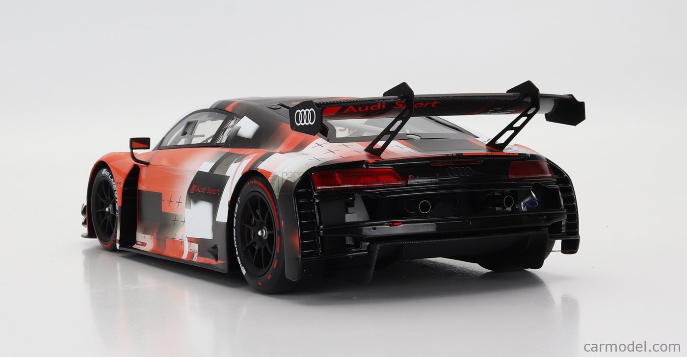 SPARK-MODEL 5022200251 Scale 1/18 | AUDI R8 LMS GT3 EVO II PRESENTATION 2022 WHITE RED BLACK