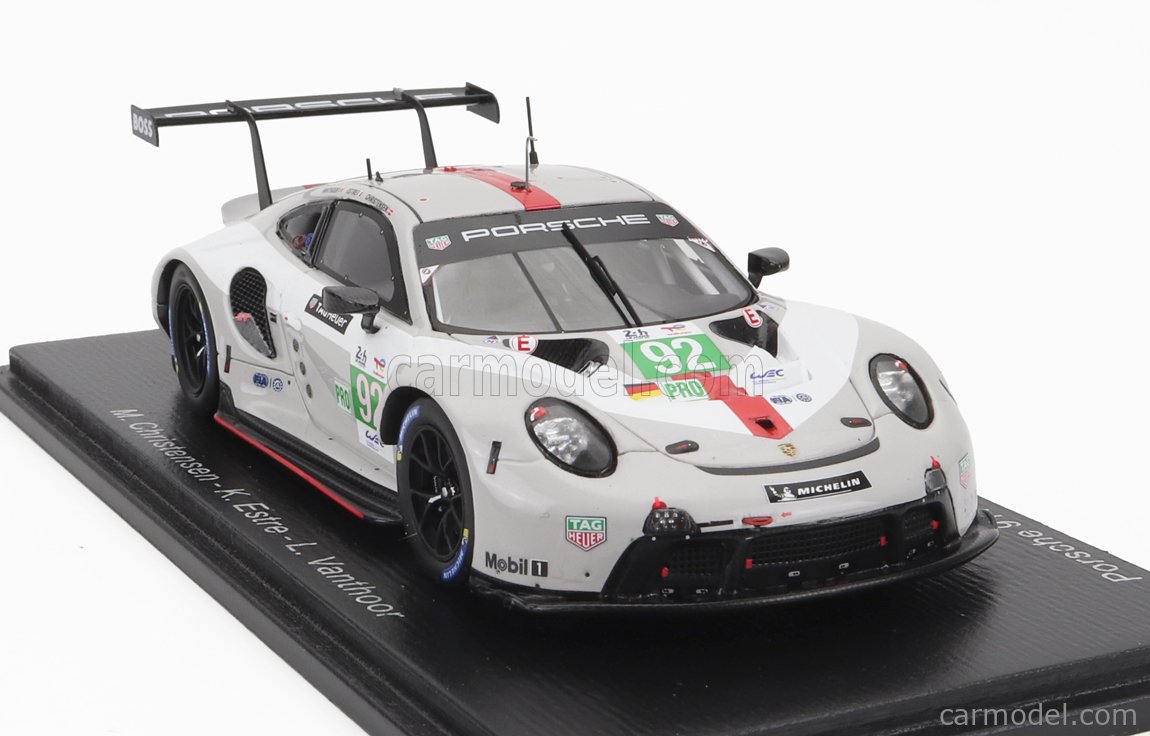 SPARK-MODEL S8646 Scale 1/43 | PORSCHE 911 991-2 RSR-19 4.2L TEAM PORSCHE GT N 92 24h LE MANS ...