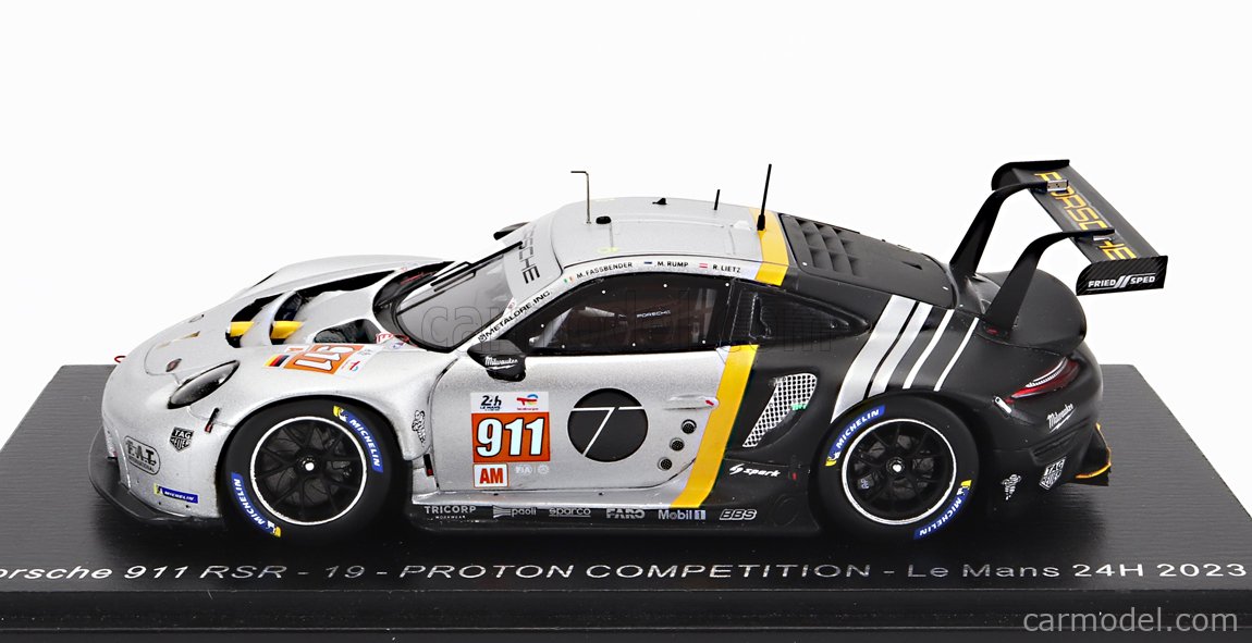 SPARK-MODEL S8771 Scale 1/43 | PORSCHE 911 991-2 RSR-19 4.2L TEAM PROTON COMPETITION N 911 24h ...