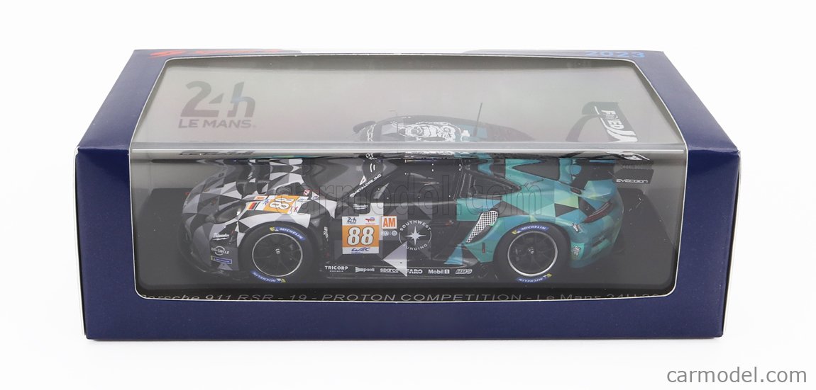 SPARK-MODEL S8768 Echelle 1/43 | PORSCHE 911 991-2 RSR-19 4.2L TEAM PROTON COMPETITION N 88 24h ...
