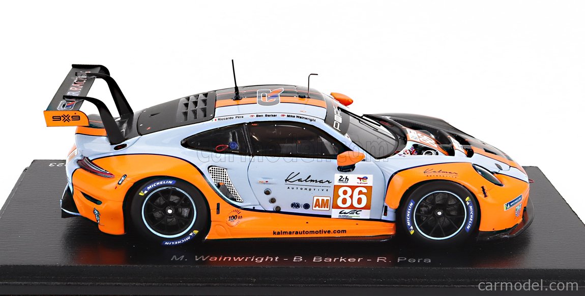 SPARK-MODEL S8767 Scala 1/43 | PORSCHE 911 991-2 RSR-19 4.2L TEAM GR RACING GULF N 86 24h LE ...