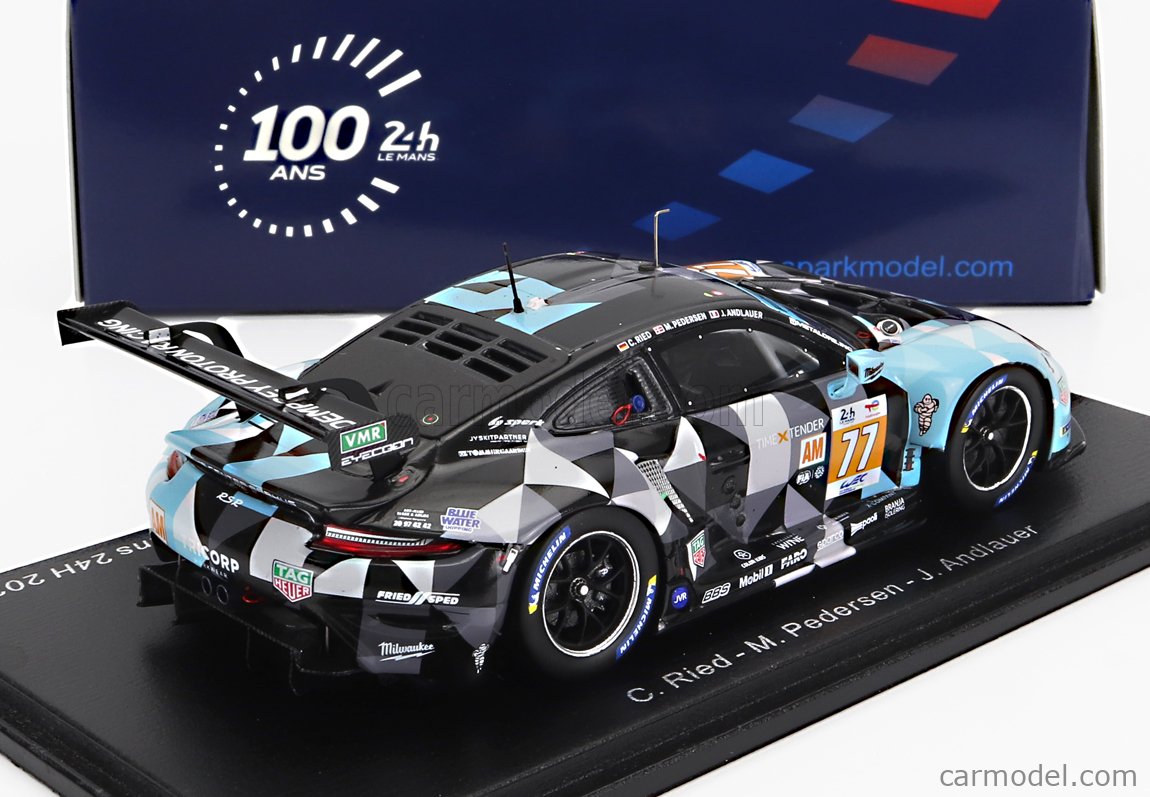 SPARK-MODEL S8765 Scale 1/43 | PORSCHE 911 991-2 RSR-19 4.2L TEAM DEMPSEY PROTON RACING N 77 24h ...