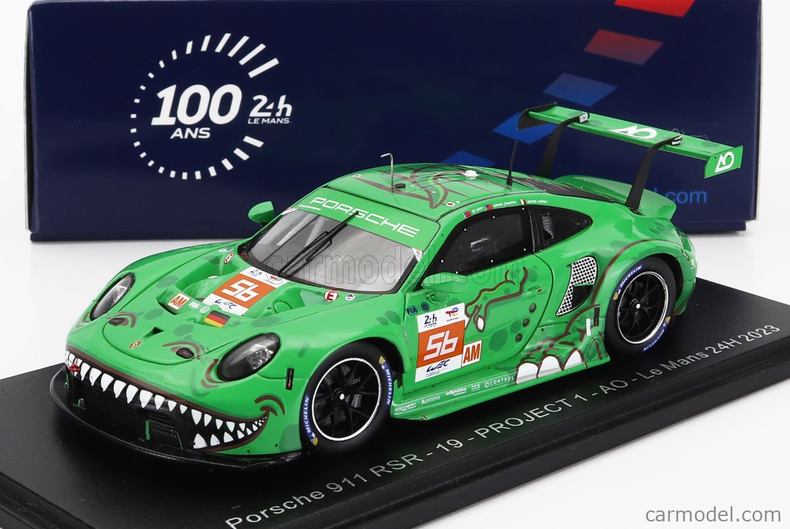 SPARK-MODEL S8762 Scale 1/43 | PORSCHE 911 991-2 RSR-19 4.2L TEAM PROJECT 1-AO N 56 24h LE MANS ...