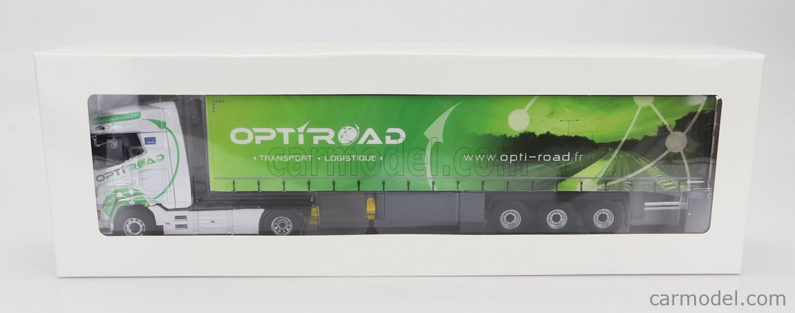 ELIGOR 117685 Scale 1/43 | DAF XG TRUCK TELONATO OPTIROAD TRANSPORTS 2021 WHITE GREEN