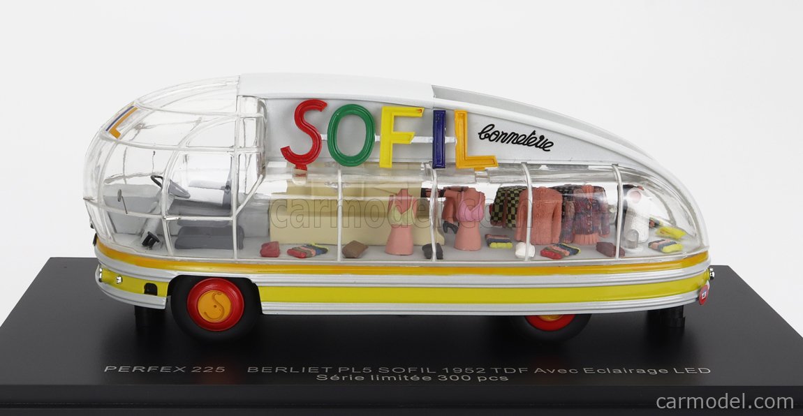PERFEX PE225 Masstab: 1/43 | BERLIET PL5 TRUCK SOFIL AVEC ECLAIRAGE LED ...