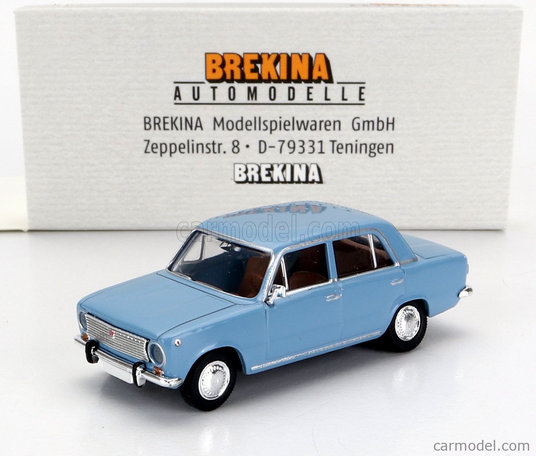BREKINA PLAST BRE22416 Scale 1/87 | FIAT 124 1966 LIGHT BLUE