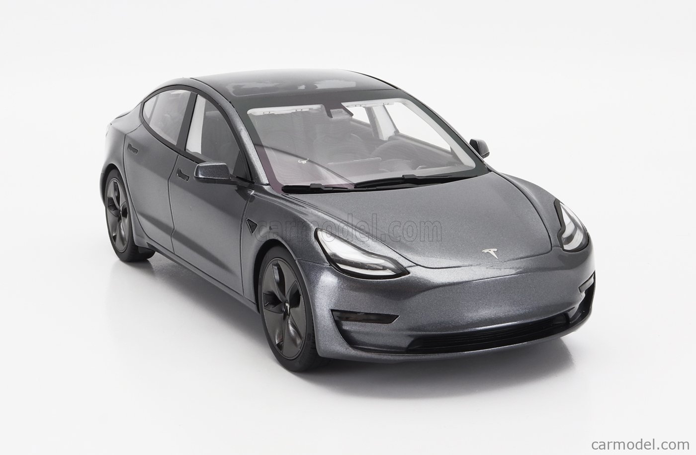 LS-COLLECTIBLES LS086E Scala 1/18 | TESLA MODEL 3 2021 MIDNIGHT SILVER MET