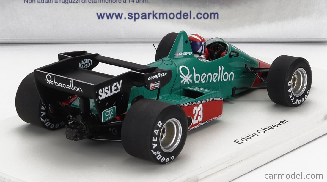 SPARK-MODEL S1712 Масштаб 1/43 | ALFA ROMEO F1 184T N 23 FRENCH GP 1984 ...