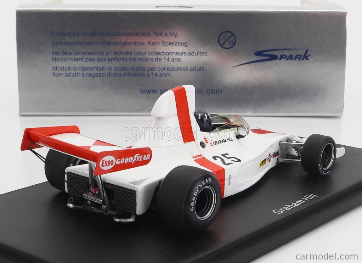 SPARK-MODEL S1683 Scala 1/43 | SHADOW F1 DN1 N 25 SPAIN GP 1973 GRAHAM ...
