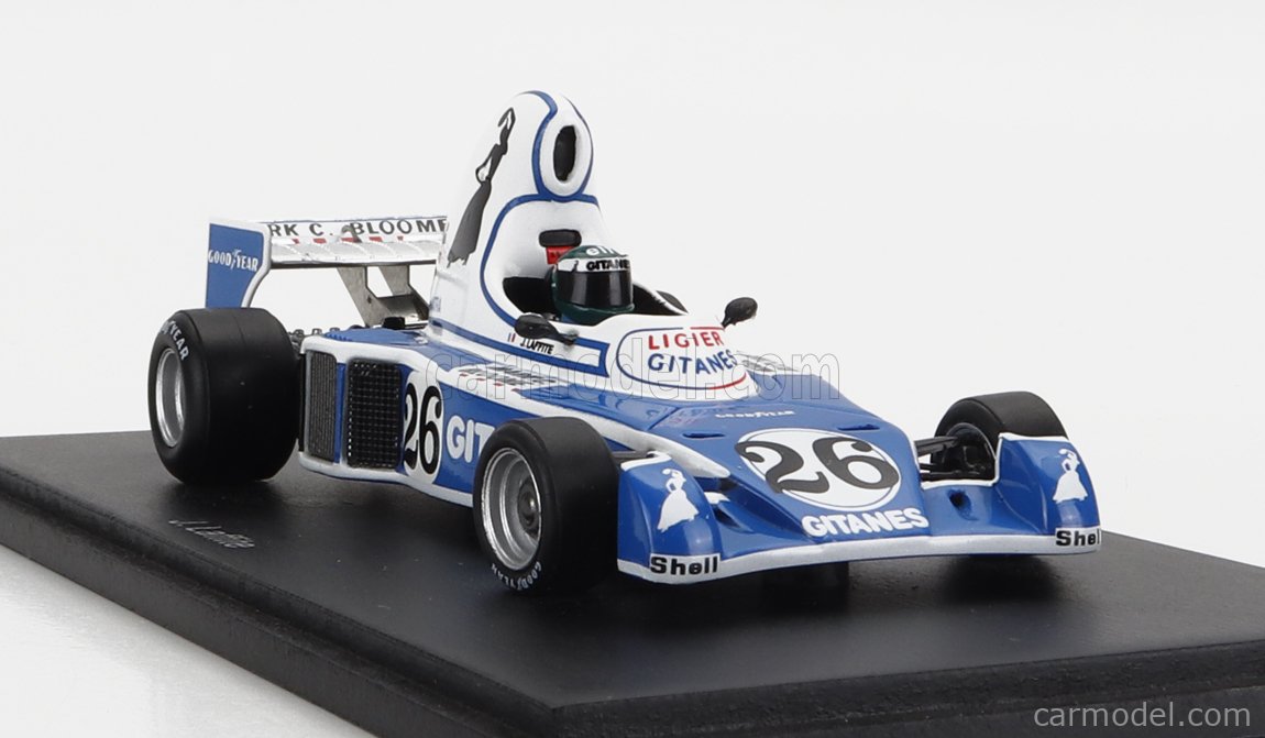SPARK-MODEL S1630 Echelle 1/43 | LIGIER F1 JS5 N 26 LONG BEACH GP 1976 ...