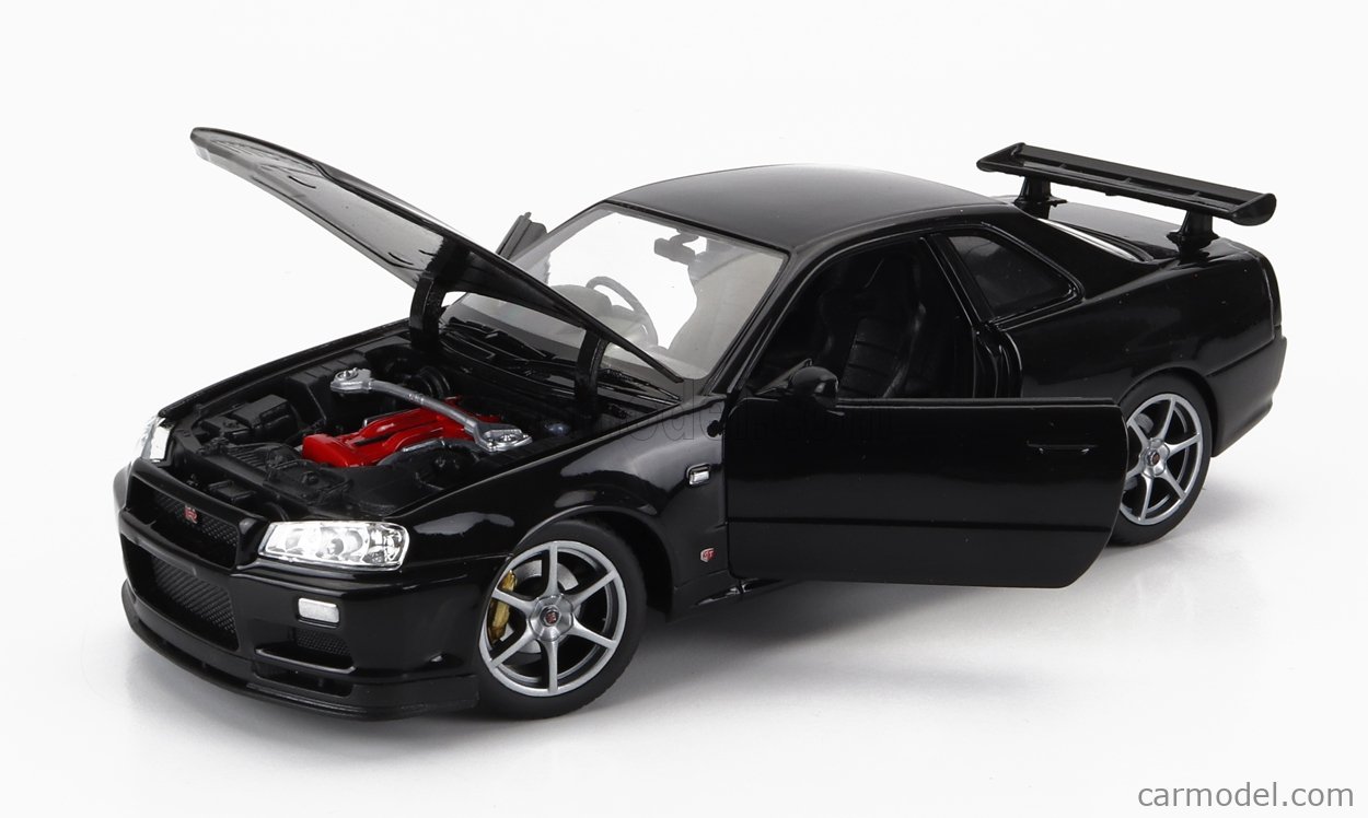 WELLY WE24108BK Масштаб 1/24 | NISSAN SKYLINE GT-R (R34) COUPE 1999 BLACK