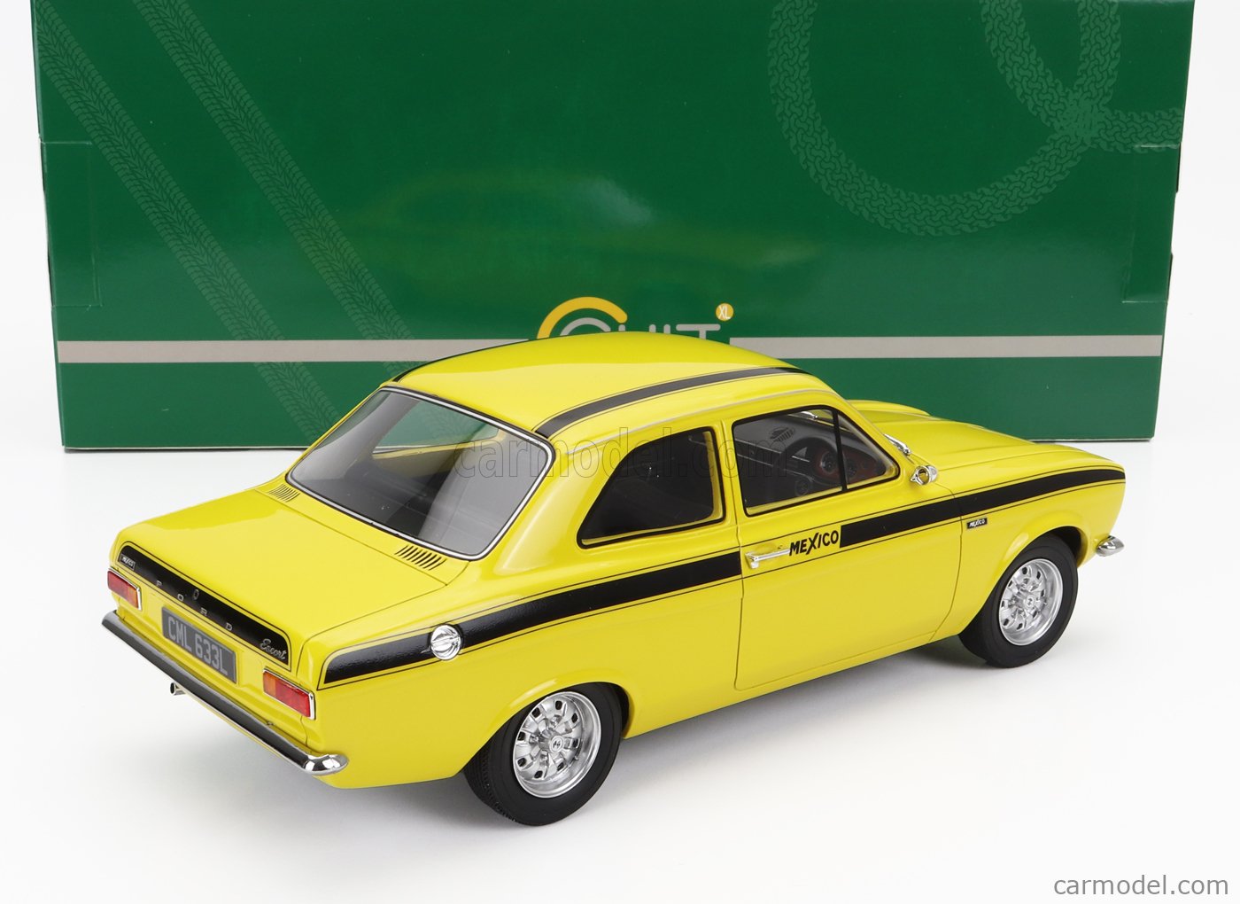 Cult Scale Models Cml063 3 Scale 118 Ford England Escort Mki Mexico 1973 Yellow Black