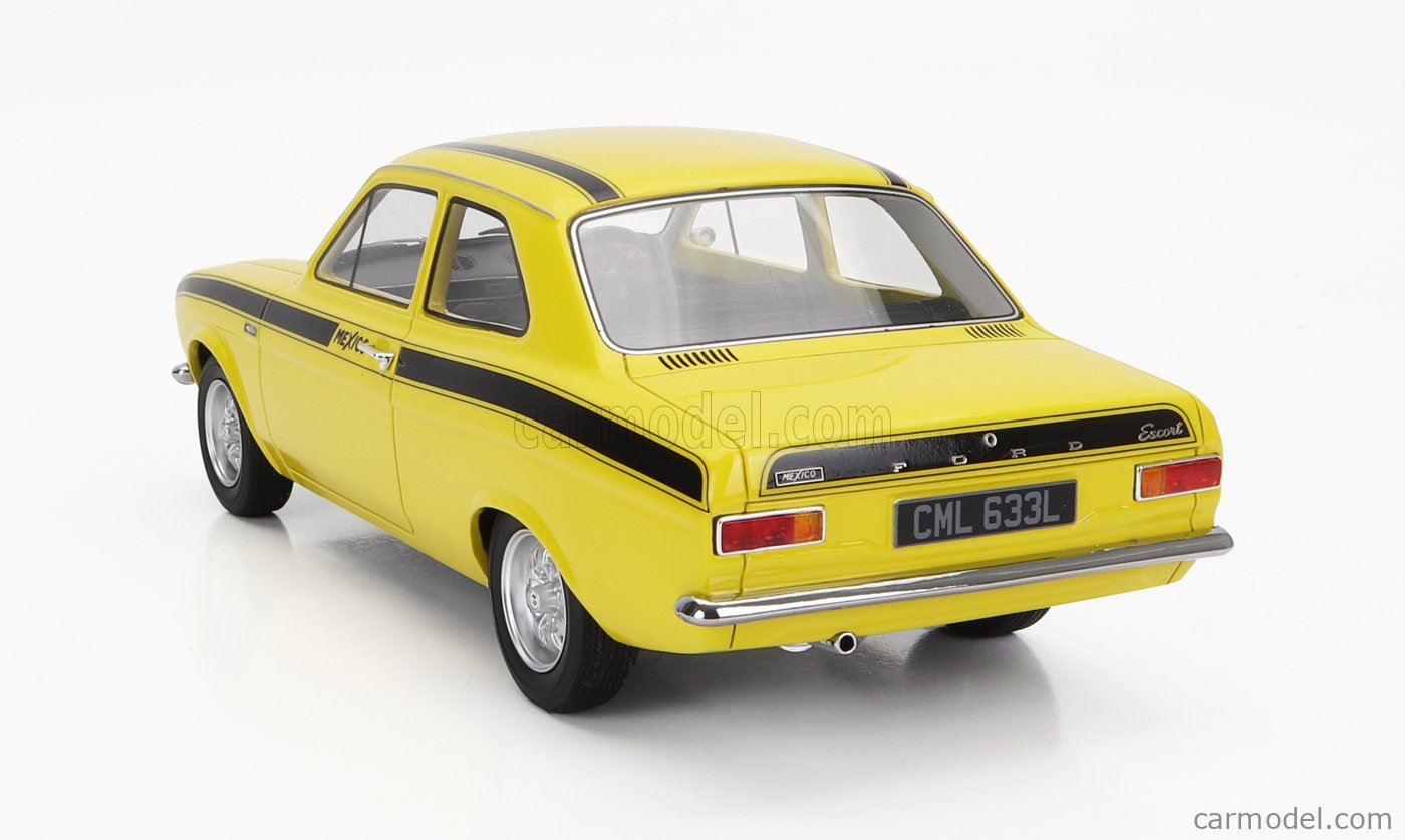 Cult Scale Models Cml063 3 Scale 118 Ford England Escort Mki Mexico 1973 Yellow Black