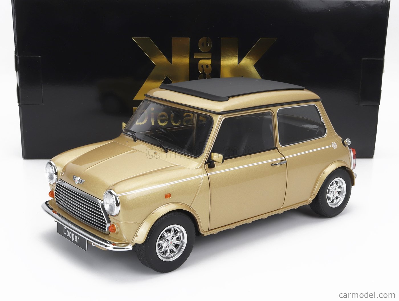 KK-SCALE KKDC120076R Scale 1/12 | MINI COOPER SUNROOF RHD 1992 GOLD MET ...