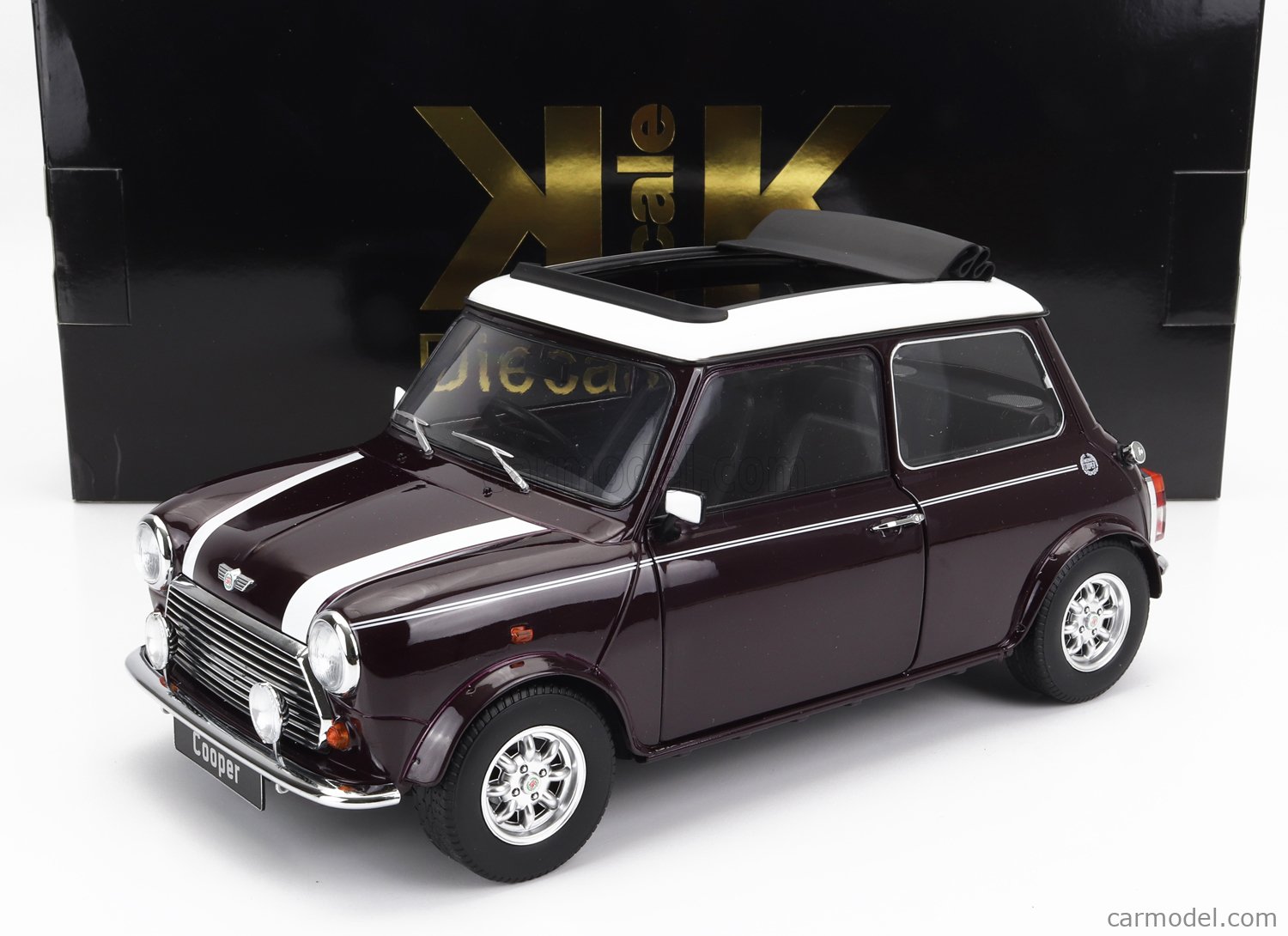 KK-SCALE KKDC120075R Scale 1/12 | MINI COOPER SUNROOF RHD 1992 PURPLE WHITE