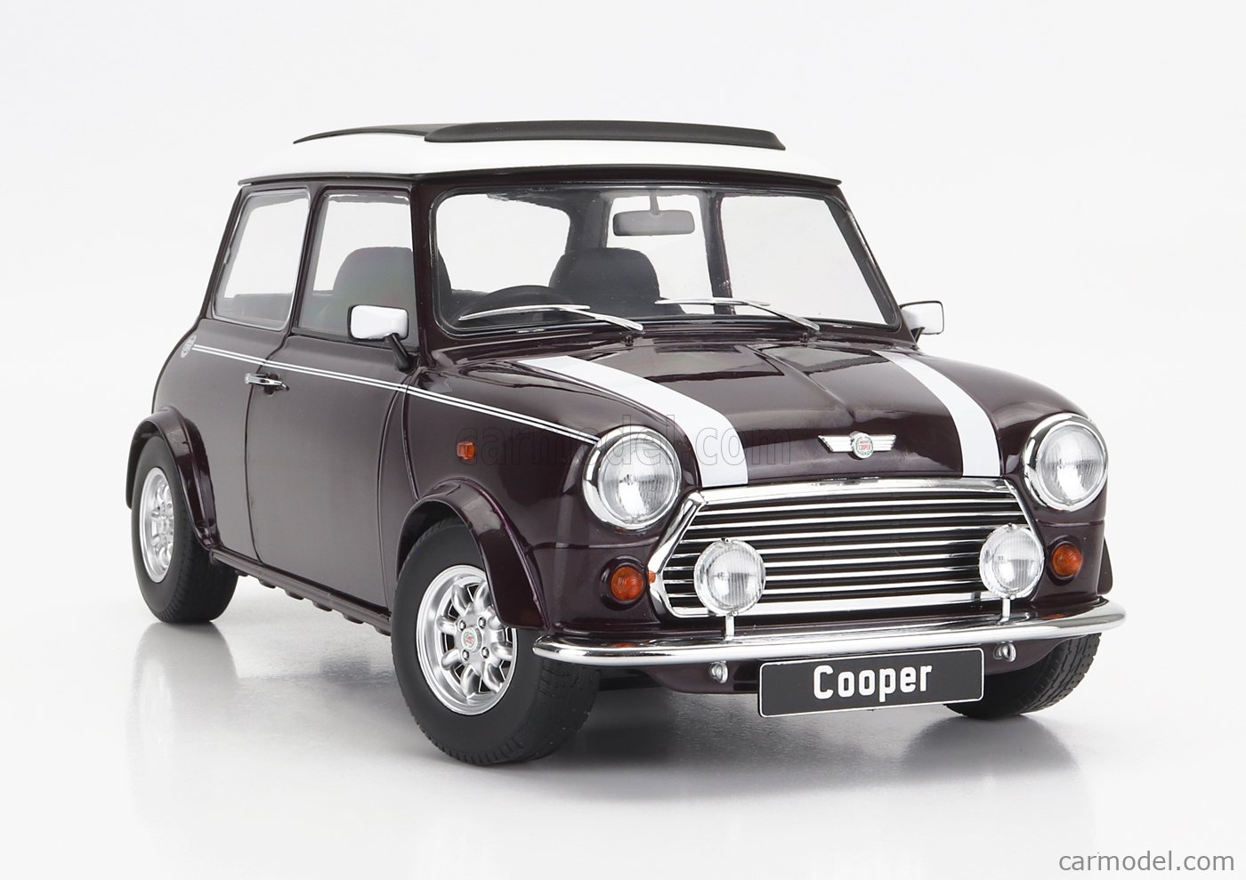 KK-SCALE KKDC120075R Scale 1/12 | MINI COOPER SUNROOF RHD 1992 PURPLE WHITE