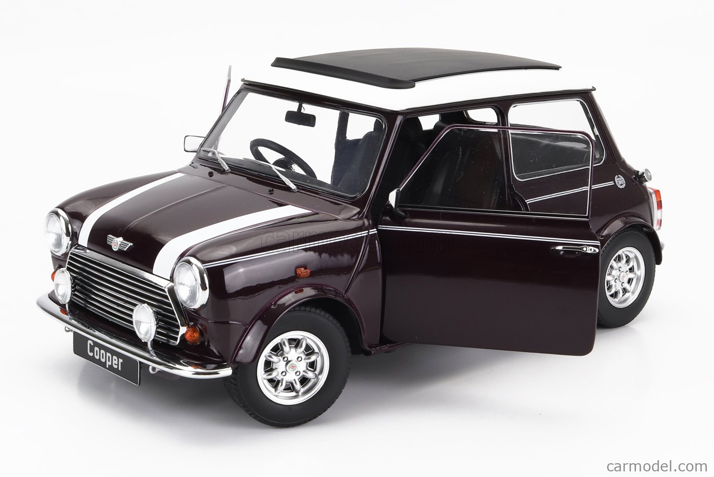 KK-SCALE KKDC120075R Scale 1/12 | MINI COOPER SUNROOF RHD 1992 PURPLE WHITE