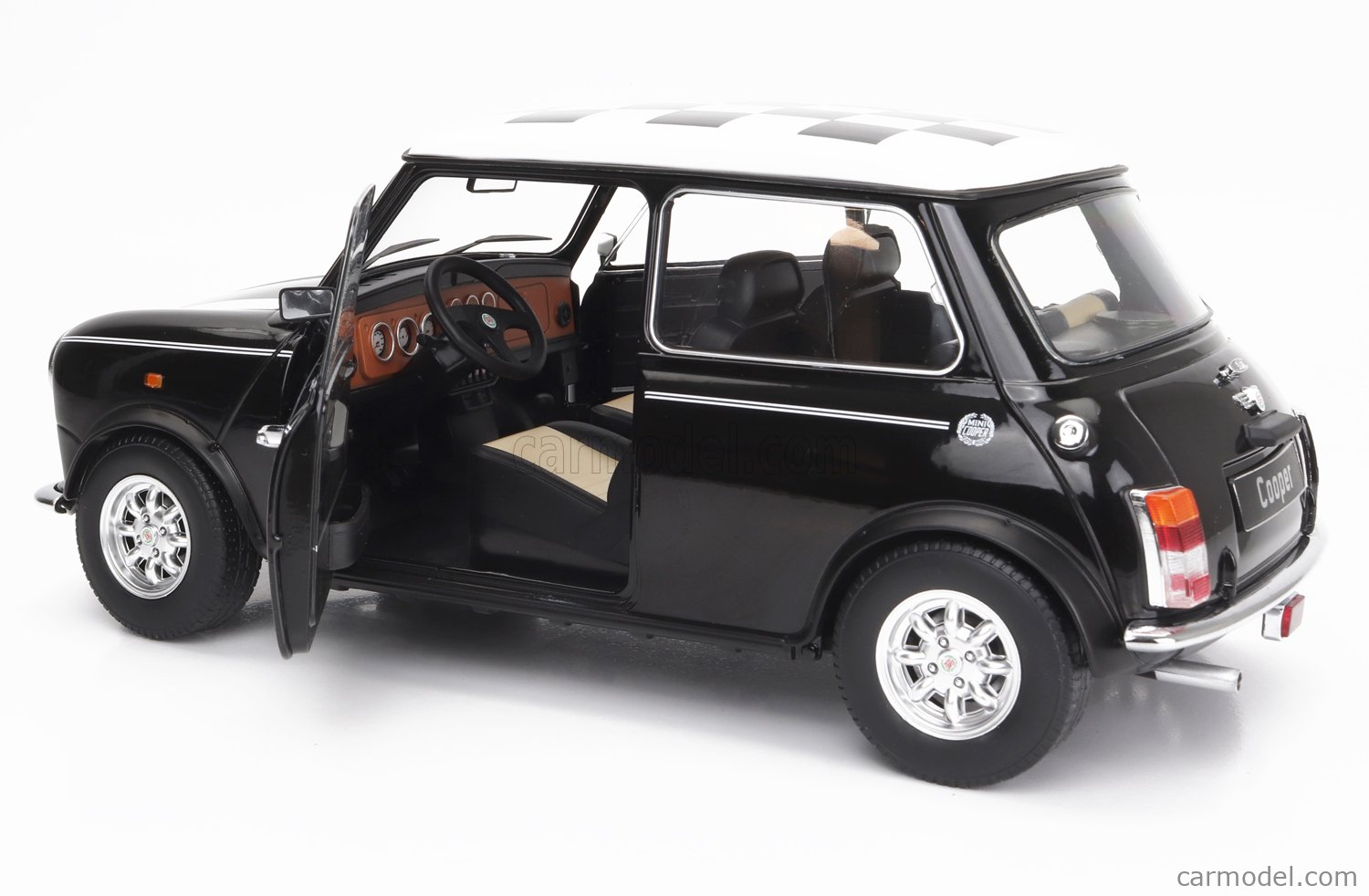 KK-SCALE KKDC120055L Scale 1/12 | MINI COOPER LHD 1992 WITH CHEQUERED ...