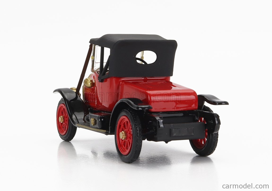 RIO-MODELS 4702 Scale 1/43 | FIAT TIPO 0 SPIDER CLOSED 1912 RED BLACK