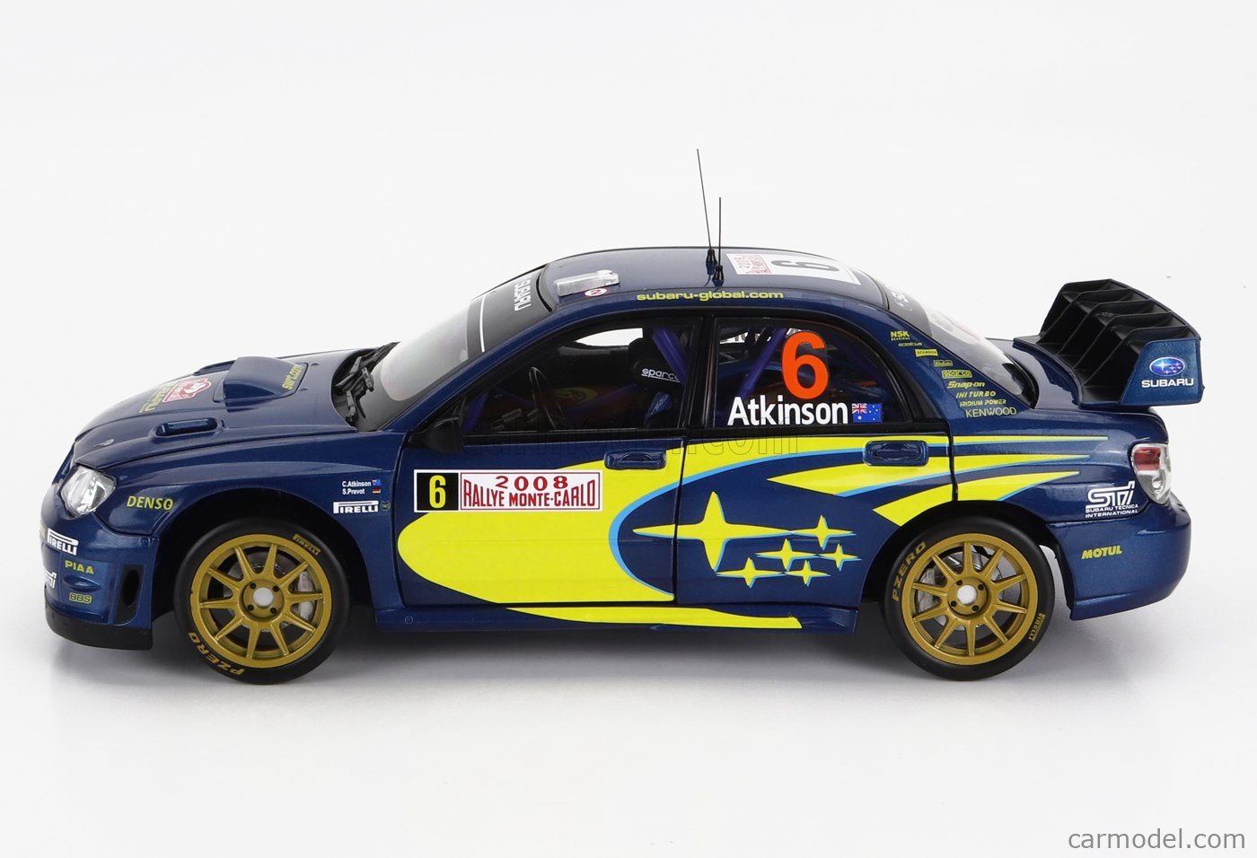 SUN-STAR 05581 Scale 1/18 | SUBARU IMPREZA WRC07 N 6 3rd RALLY ...